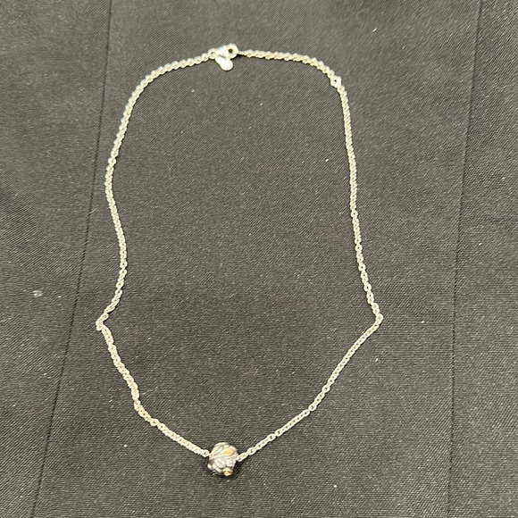 Pandora | Jewelry | Pandora Necklace W 4k And Sterling Silver Bead ...